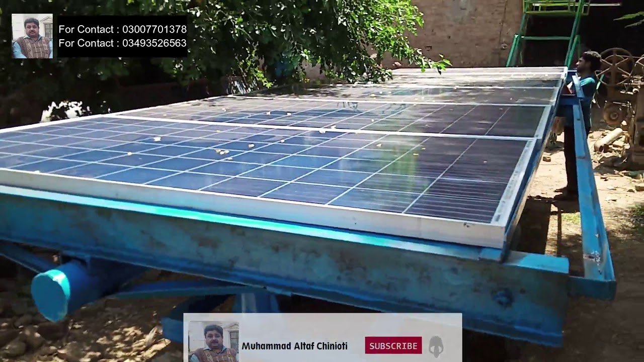 Solar stand with moveable trolley | How to make solar stand ...