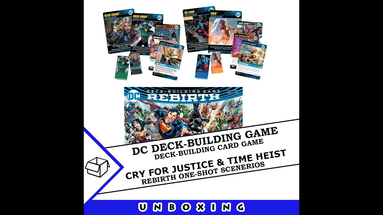 DC Deck-Building: Rebirth One-Shot Packs: Cry For Justice & Time Heist ...