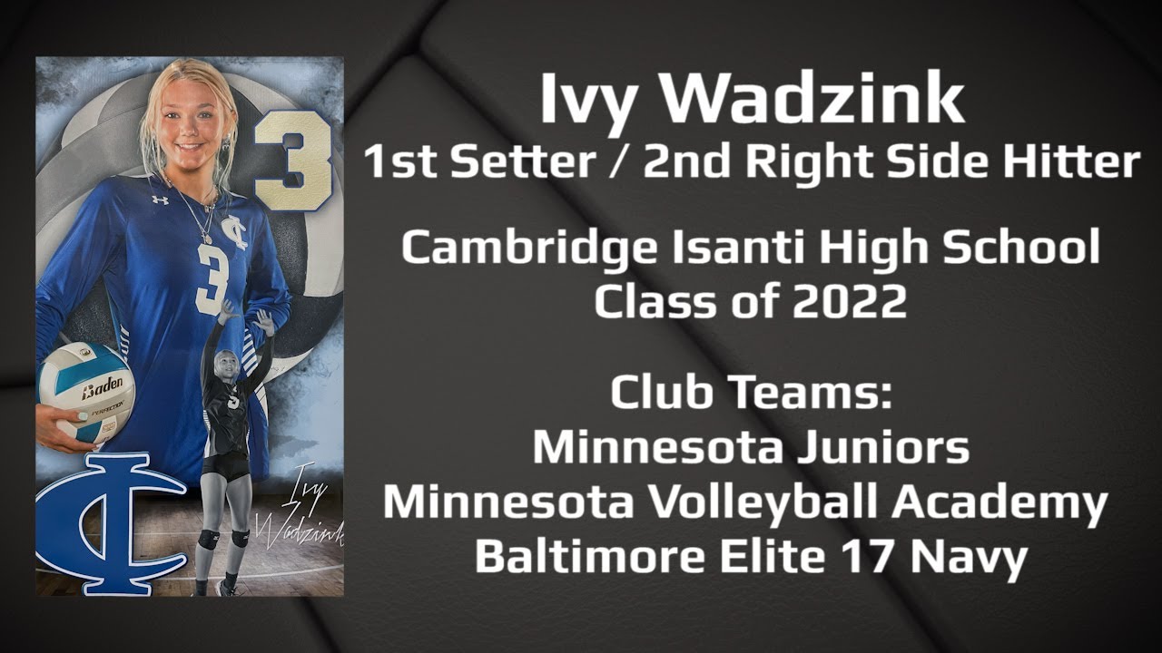 Ivy Wadzink Volleyball Highlight Film Recruiting Tape - YouTube