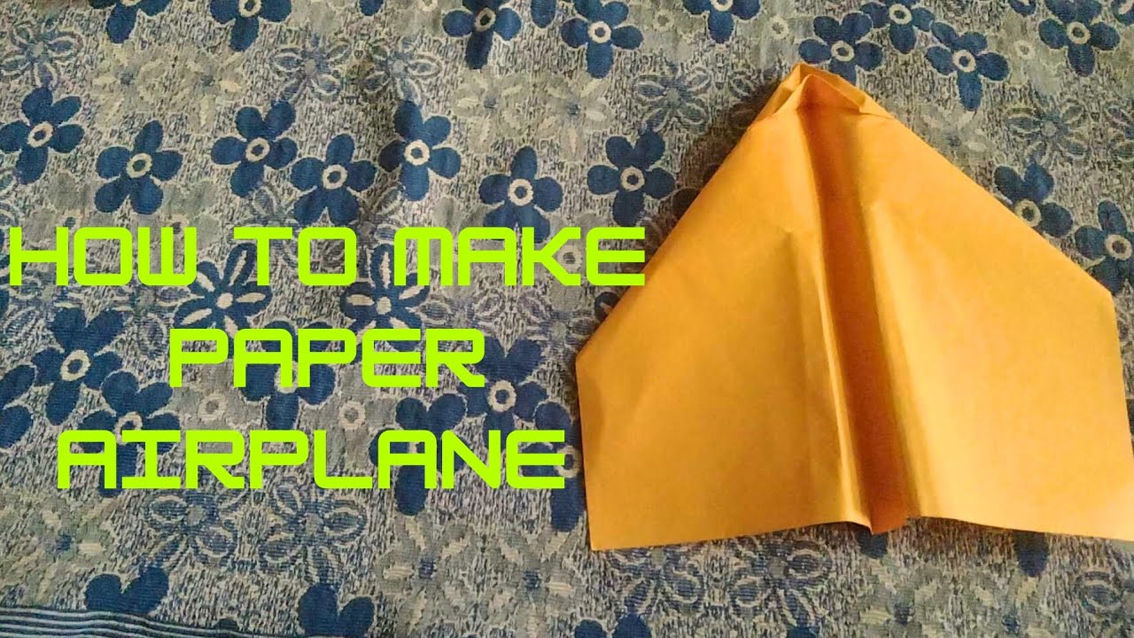 How to fold a paper airplane - C13 Cobra - YouTube