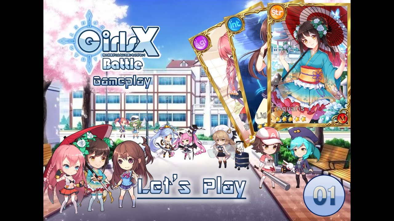 Let´s Play Girls X Battle #01 🎮📲 Quick View of advanced Account in the ...