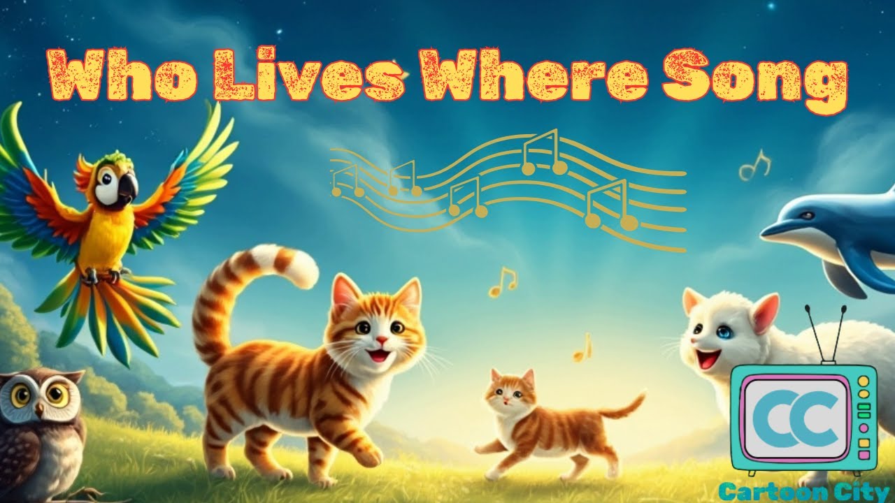 Nursey Rhymes | Who Lives Where? | Cartoon City - YouTube
