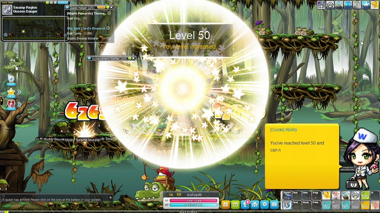 MapleStory leveling up cleric - YouTube