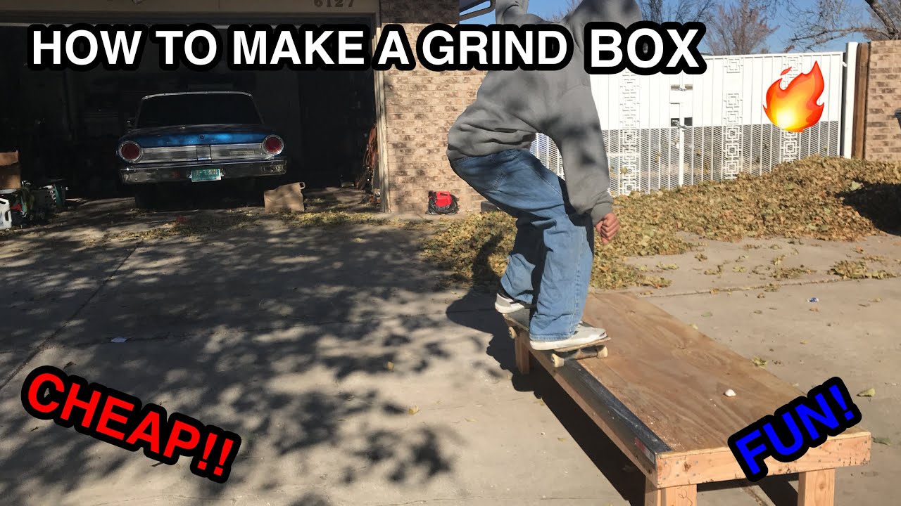 HOW TO MAKE A GRIND BOX! CHEAP!! FUN!SKATEBOARDING - YouTube