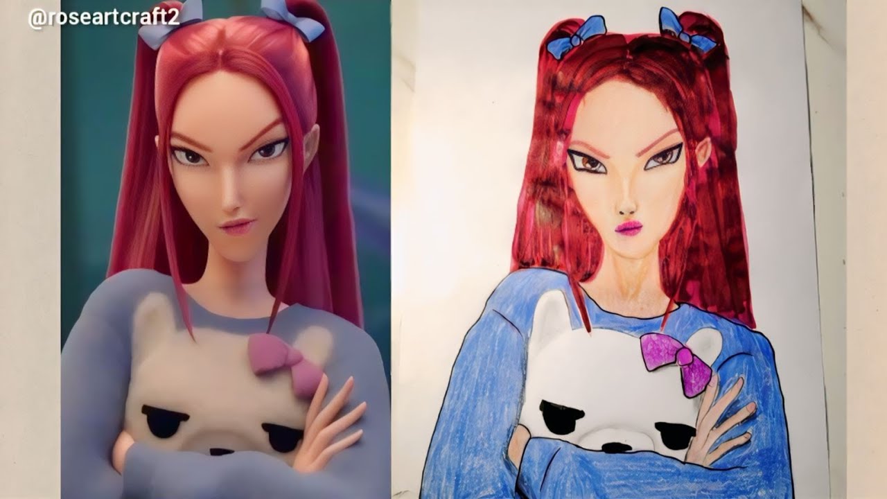 How to draw Mira drawing || from k-pop demon hunters || - YouTube