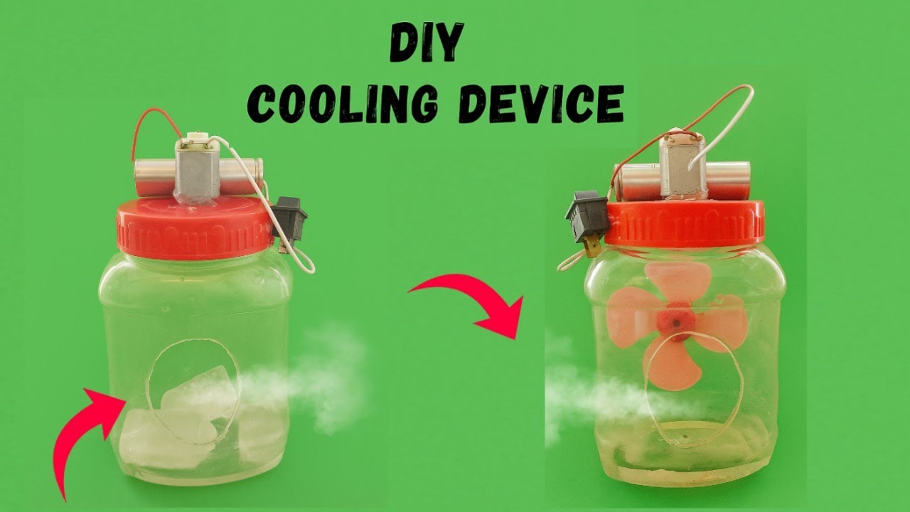 How to Make a Mini Air Cooler at Home | Easy DIY Cooling Fan - YouTube