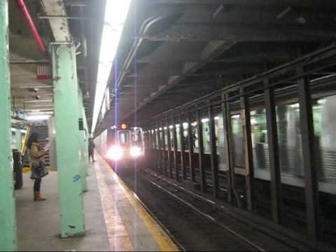 New York City MTA Subway R42 (F) Train, R160A-2 (E) Train, and R40M/R42 ...