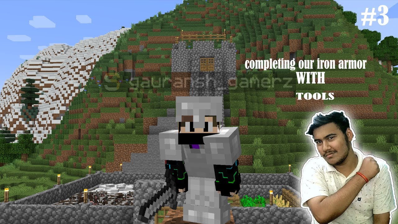 Completing our iron armour | Minecraft survival | IRON ARMOR COMPLETE ...