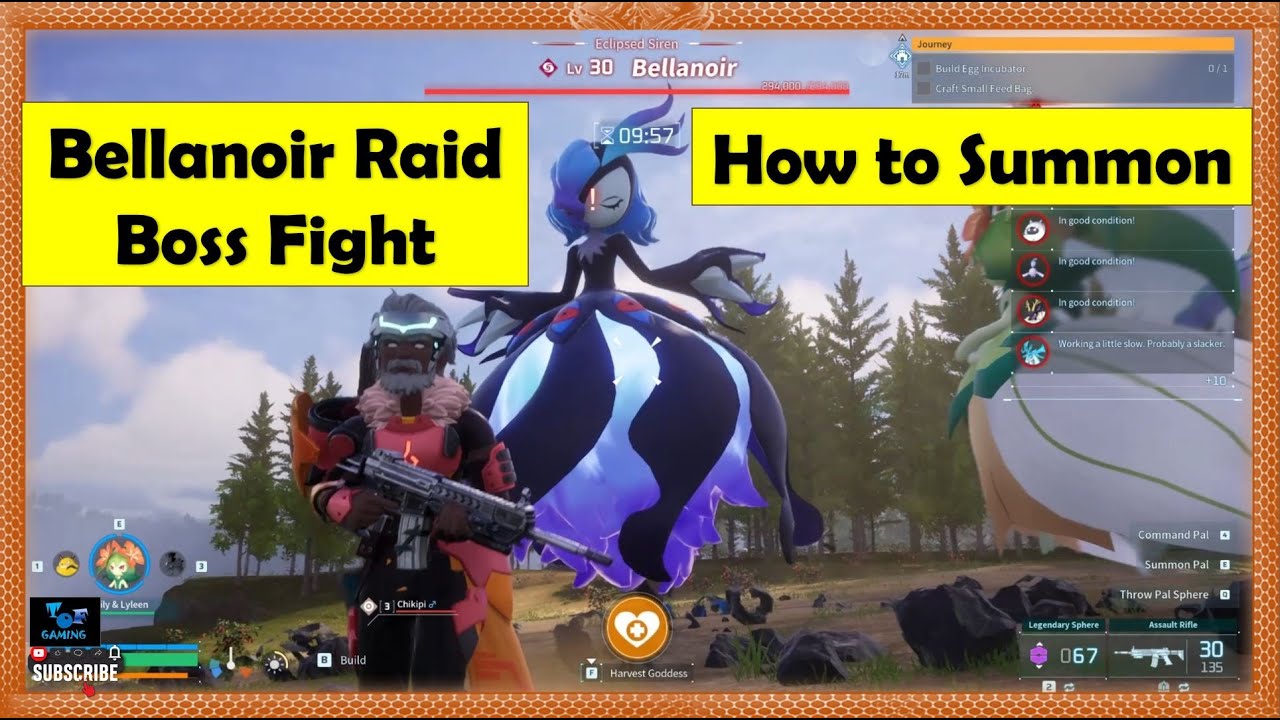 Palworld New Raid Boss Bellanoir Fight | How to get Summoning Altar and ...