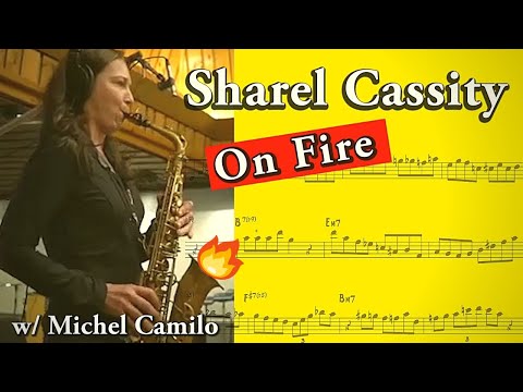 Sharel Cassity is  totally On Fire!  - with the Michel Camilo Big Band (from the \