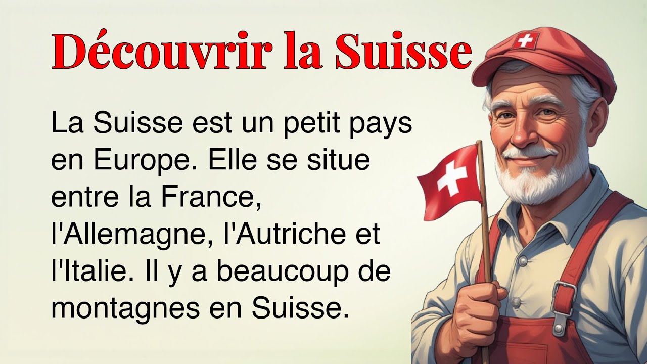 Slow French Story for Beginners A2 | Learn About Switzerland - YouTube