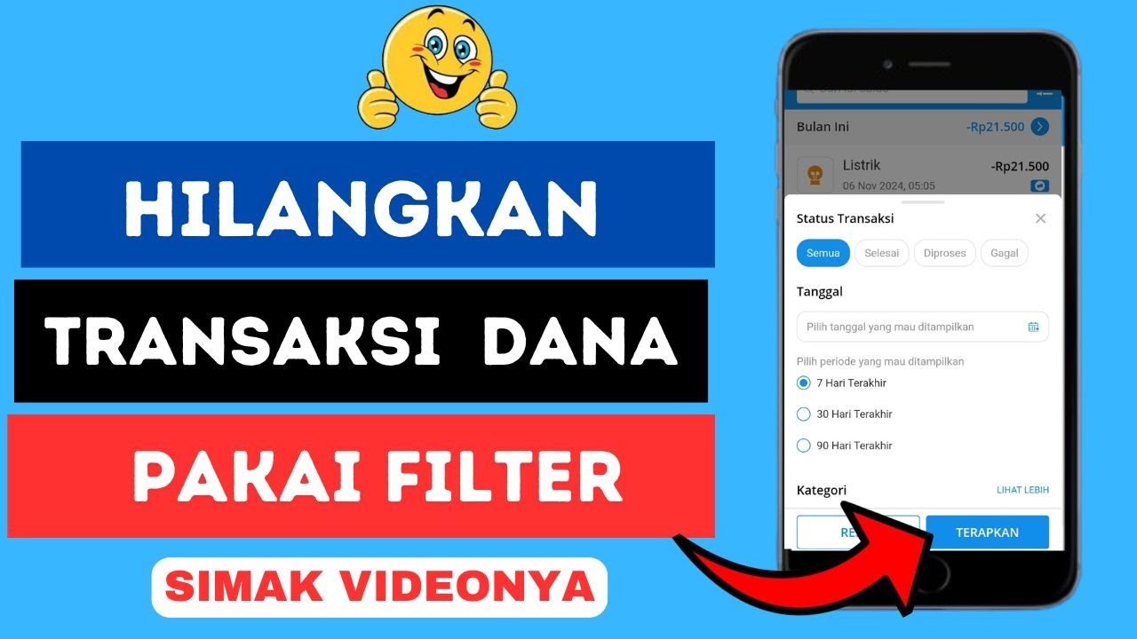 Cara Hilangkan Riwayat Transaksi Dana Pakai Filter | Begini ...