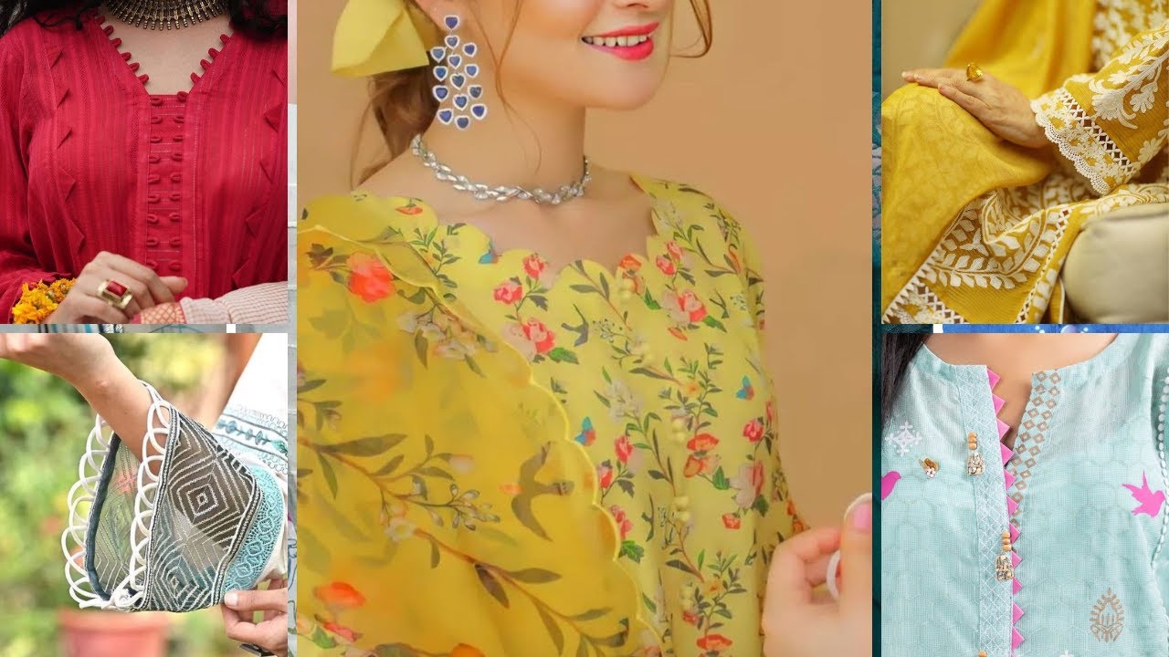 beautiful neck designs for suits| fashion| sleeves designs| neck ...