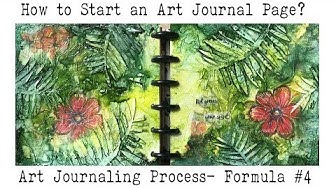 Art Journal for Beginners | How to Art Journal? | Starting a Blank Page | Formula #3 - YouTube