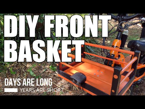DIY Front Bike Rack & Basket - YouTube
