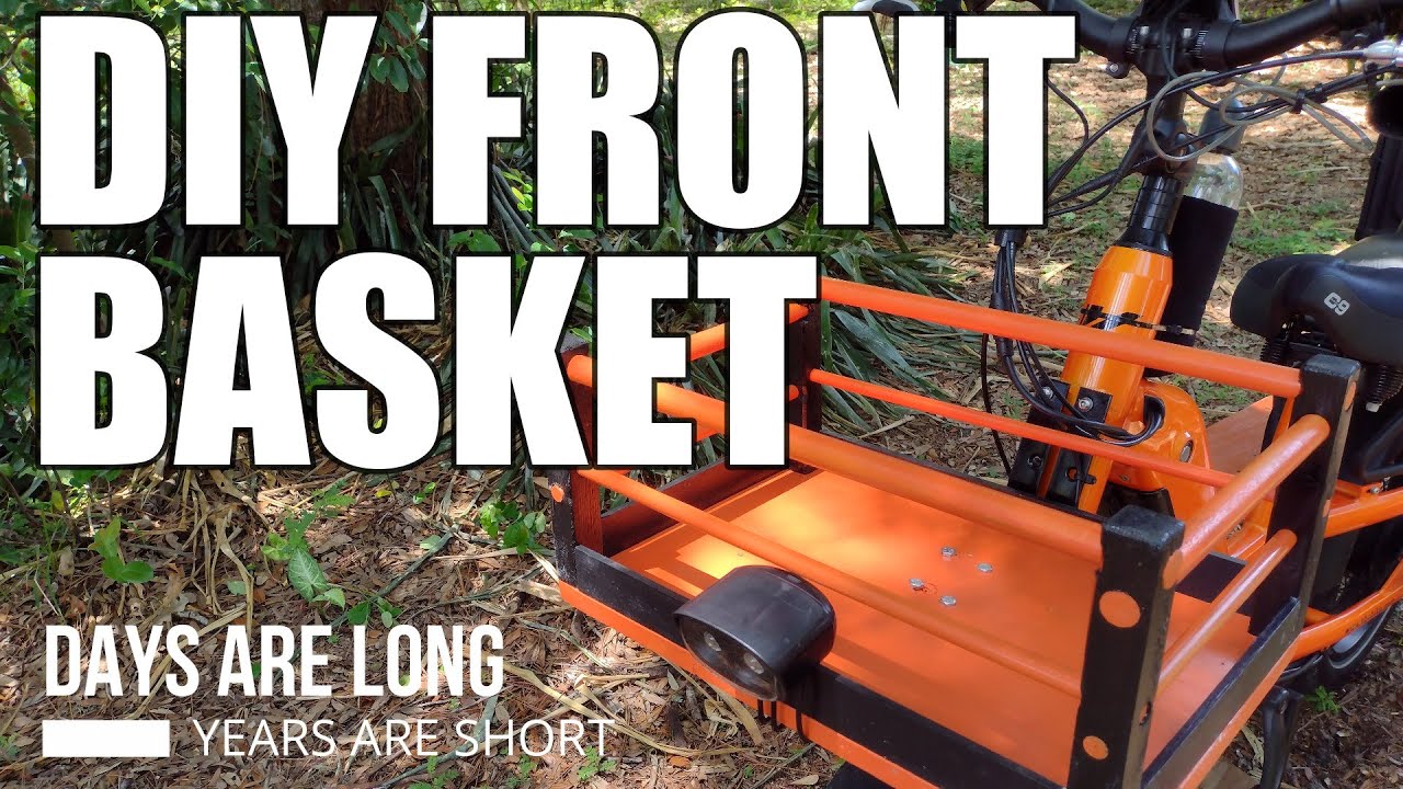 DIY Front Bike Rack & Basket - YouTube