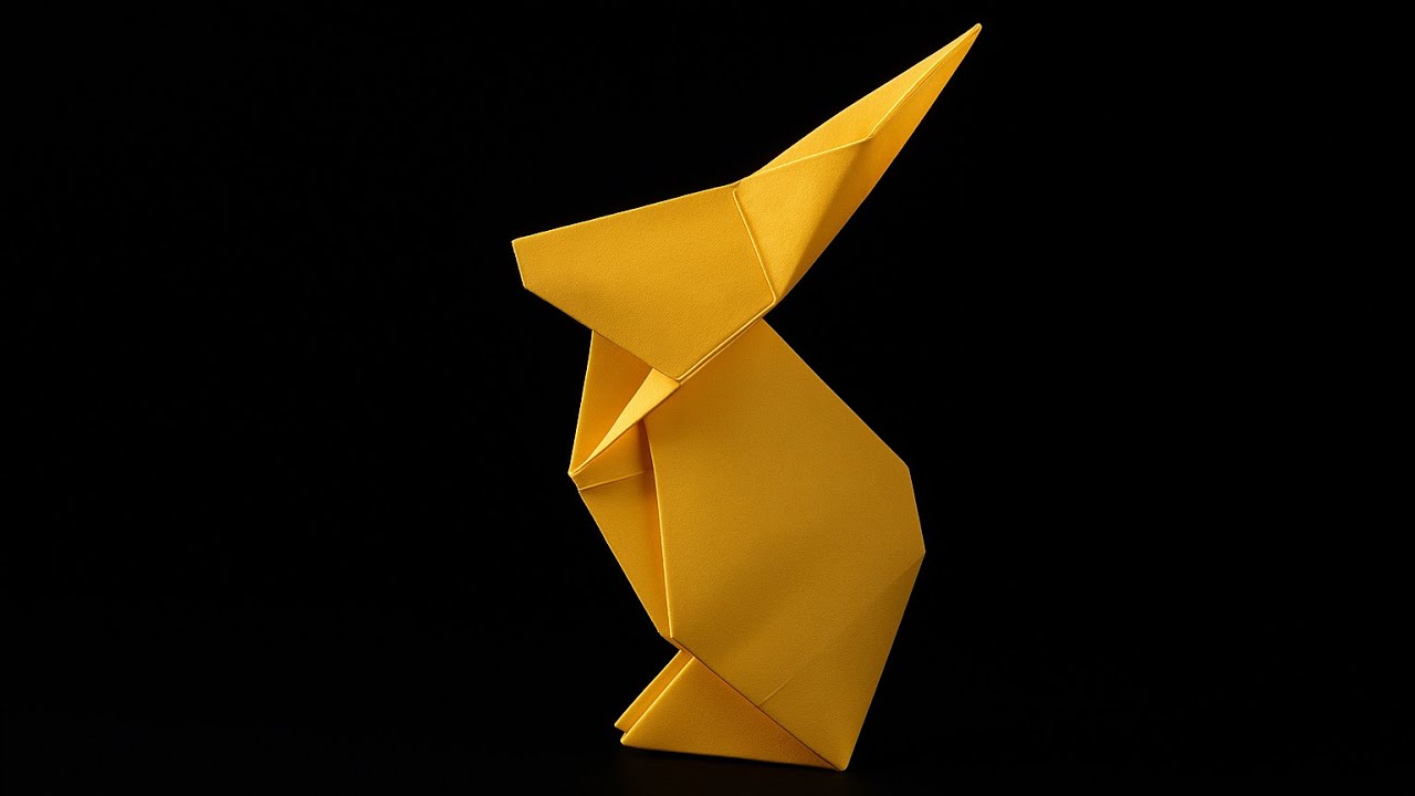 Como Fazer Um Coelho De Papel Origami Coelho - YouTube