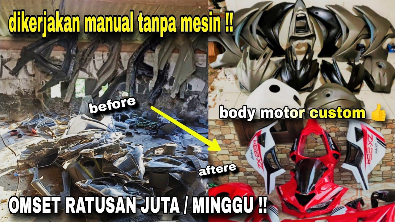 Pabrik pembuatan body motor sport berbahan fiberglas, body motor custom ...