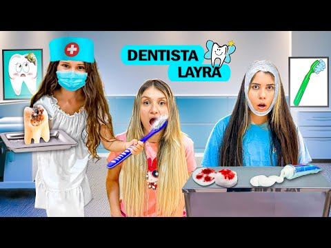 LAYRA VIROU UMA DENTISTA PARA CUIDAR DOS DENTES DA LARISSA E DE OUTRAS CLIENTES!