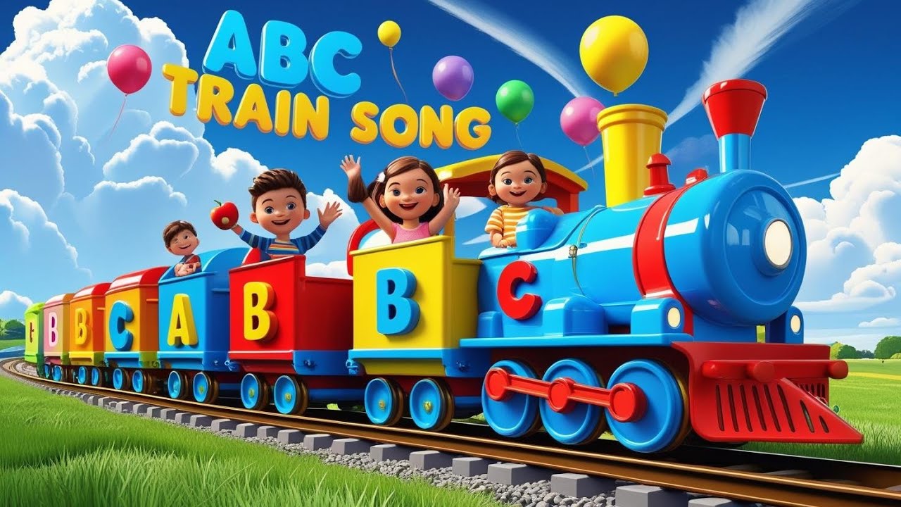 “ABC Song for Kids | Alphabet Learning Video | ABCD Train Rhymes rail ...