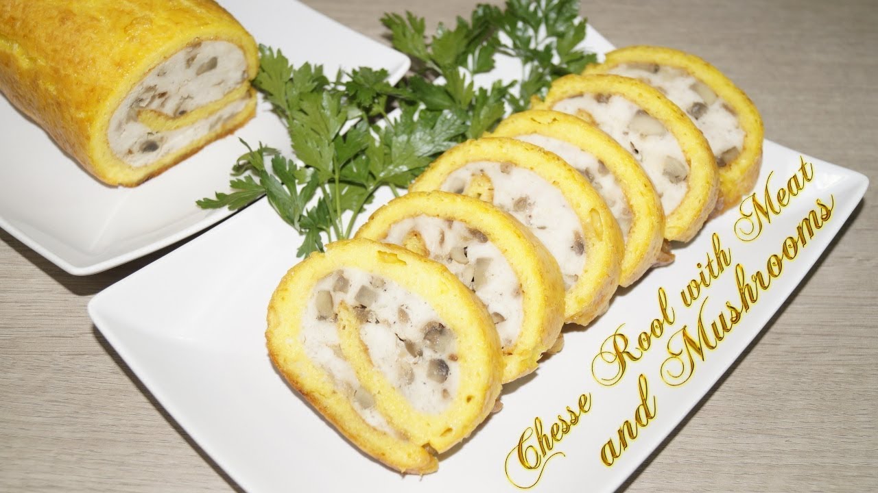Very Tasty Chesse Roll with Meat and Mushrooms#25 |Cooked by Nataly ...