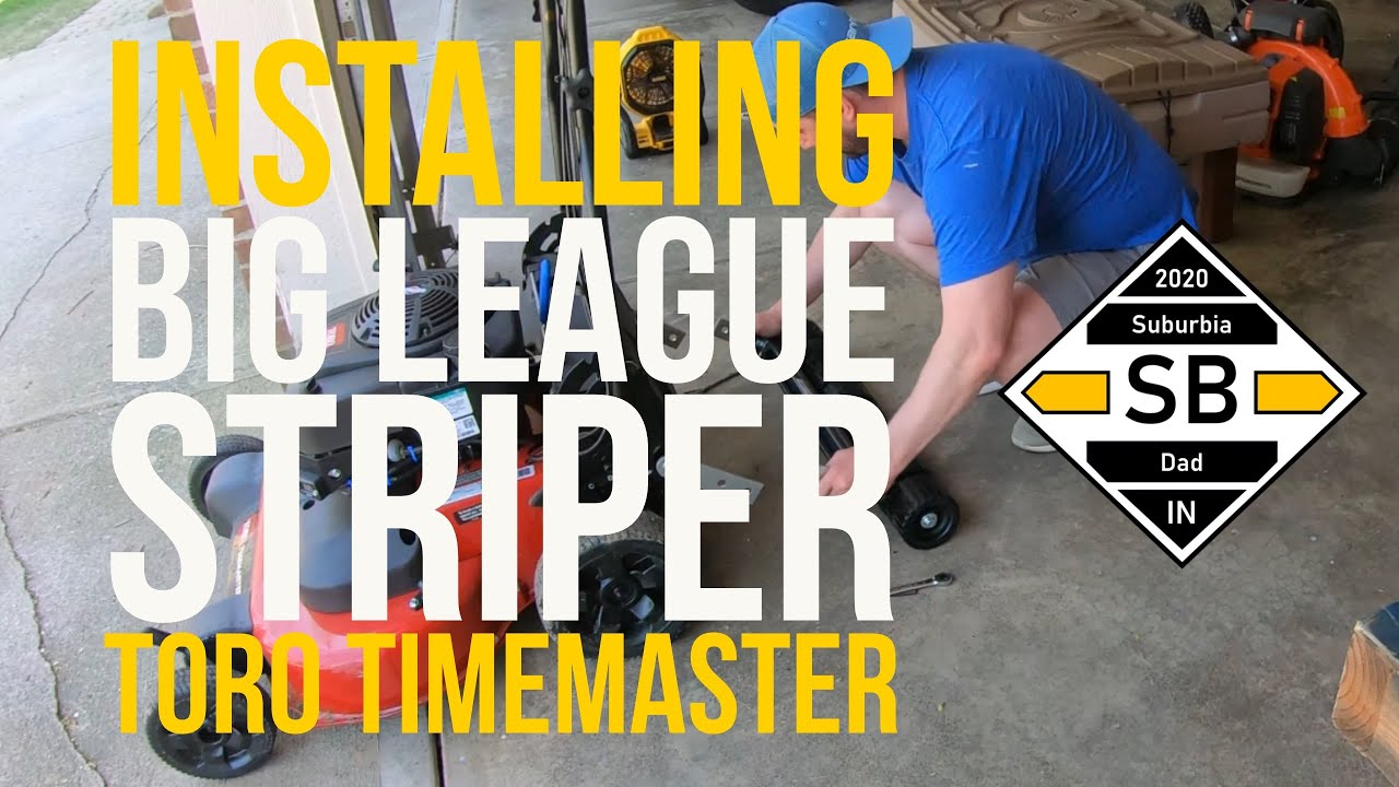 Installing Big League Striper on my Toro Timemaster for Bold Stripes 😍🔥 ...