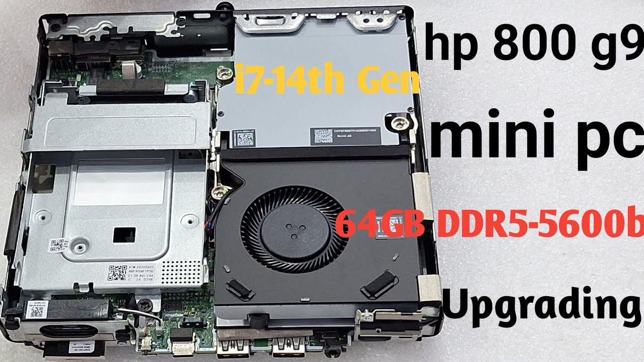 HP 800 G9 Elite Mini RAM Upgrade 64GB tutorial | PC HP 800 G9 ELITE ...
