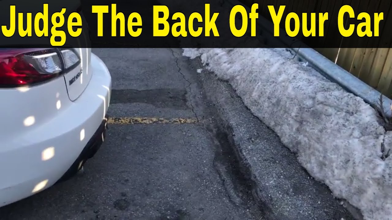 How To Judge The Back Of Your Car-Driving Lesson - YouTube