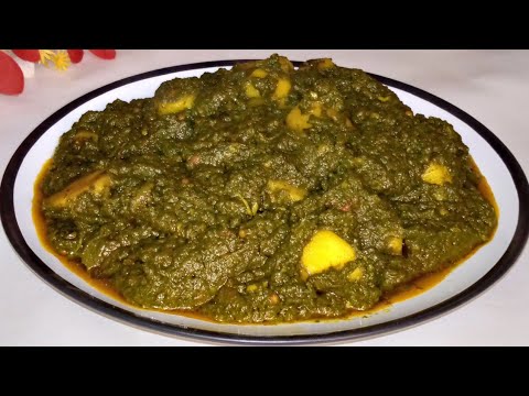 Aloo Palak Recipe||آلو پالک کی مزیدار مصالحہ دار سبزی ||Palak Ki Dry ...