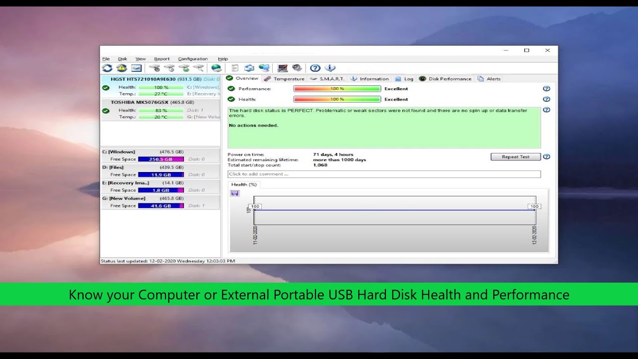 Know your Computer or External Portable USB Hard Disk Health and ...