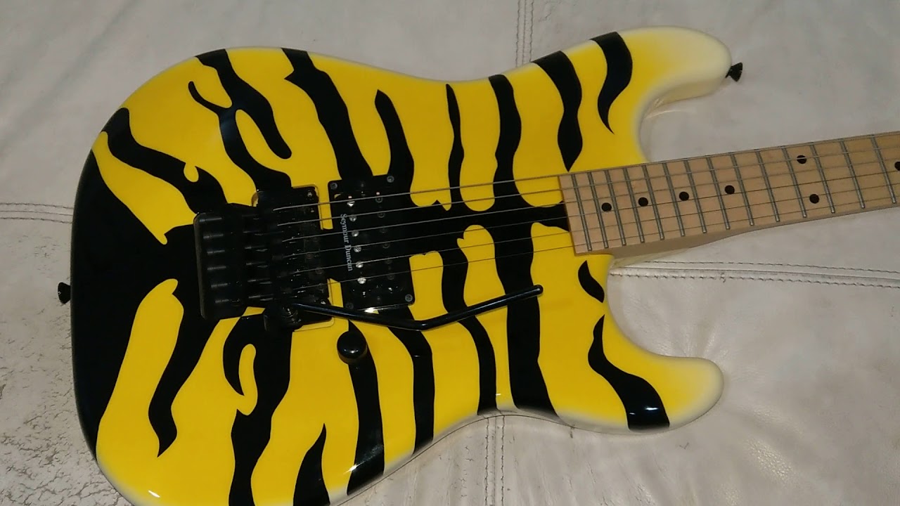 ESP M1 George Lynch Signature Tiger - YouTube