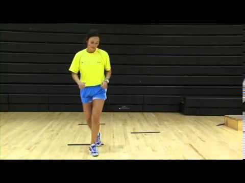 Plyometrics (Phase 2) ACL Exercise: Single Leg Zig-Zag Hops - YouTube