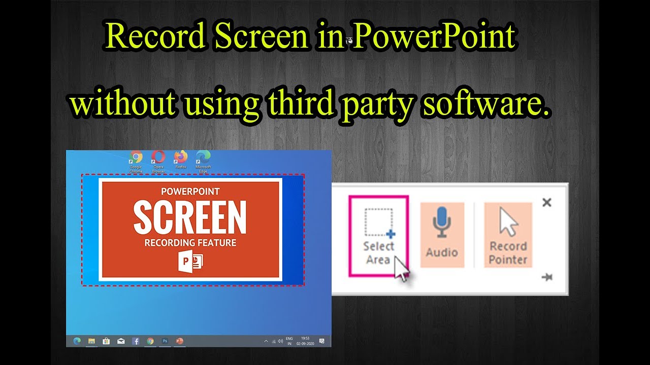 Screen Recording with PowerPoint without using third party software ...