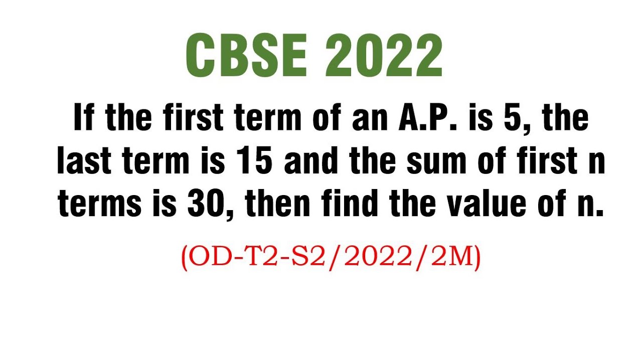 If the first term of an A.P. is 5, the last term is 15 and the sum of ...