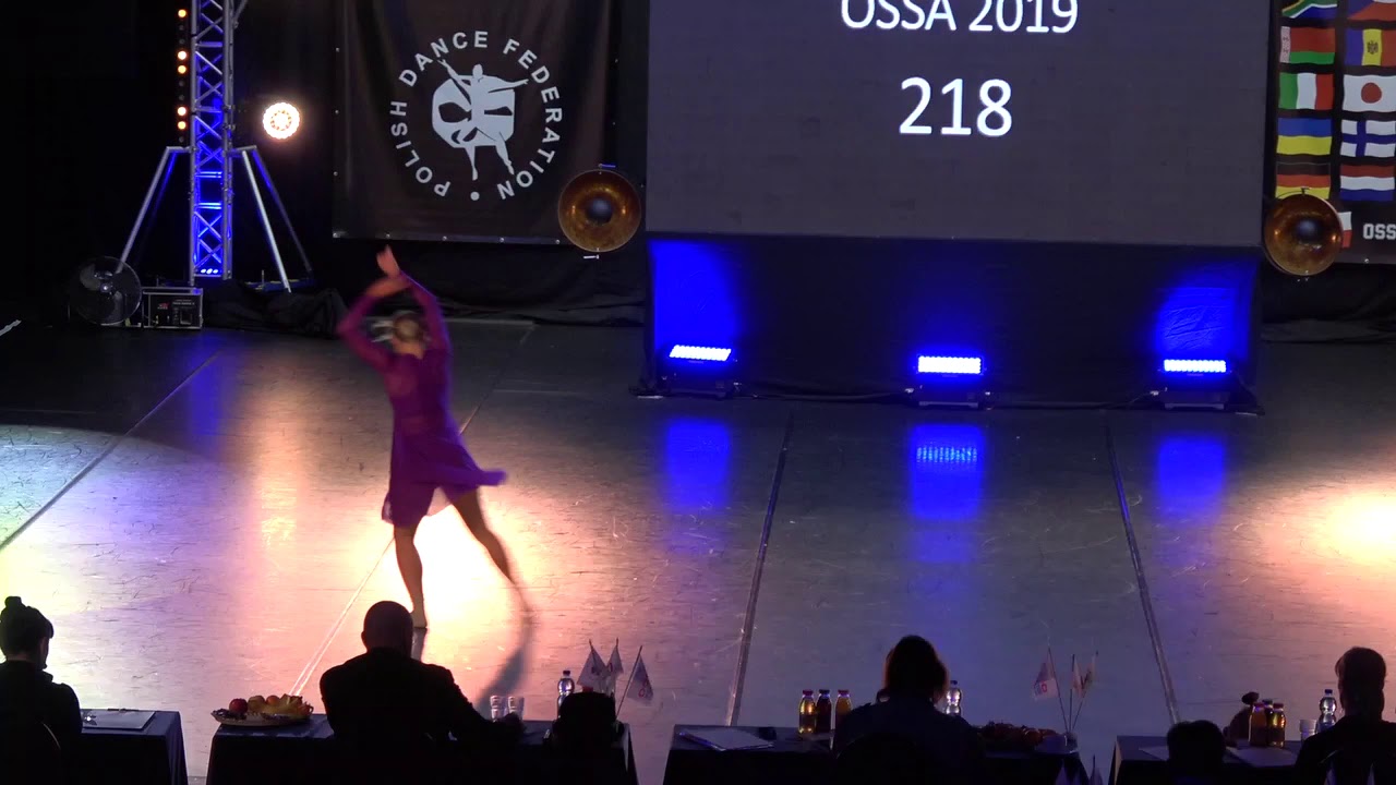 3rd place Selina Jappee, Norway, Ossa World Dance Week 2019 - YouTube