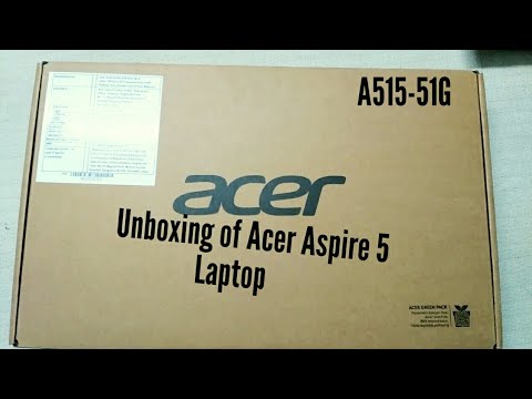 Acer Aspire 5 laptop Unboxing & Overview ( i5 8th gen 8205u) - YouTube