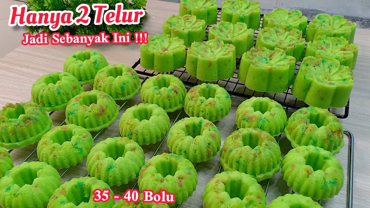 BOLU PANDAN MINI SUPER LEMBUT ENAK EKONOMIS HASIL BANYAK | 100 % ANTI ...