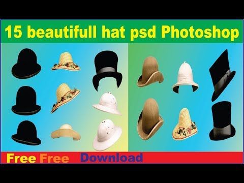 Adobe photoshop Free beautifull hat psd Free Download - YouTube