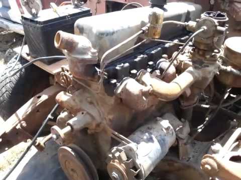 1960 Chevy 235 6cylinder running - YouTube
