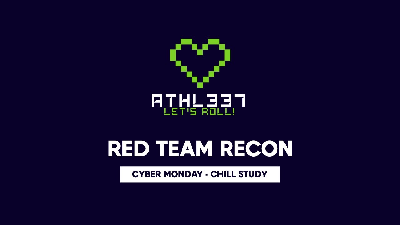 Red Team Recon - TryHackMe - Cyber Monday Chill Study Session - YouTube
