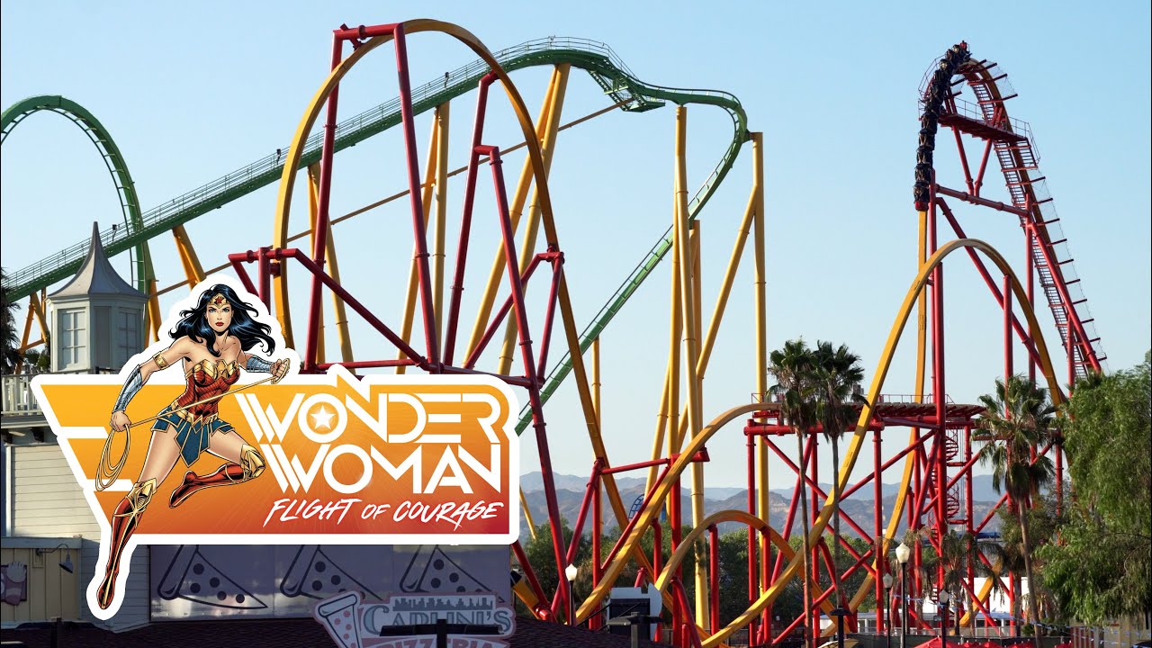 Wonder Woman Flight of Courage: Six Flags Magic Mountain's 20th Roller ...