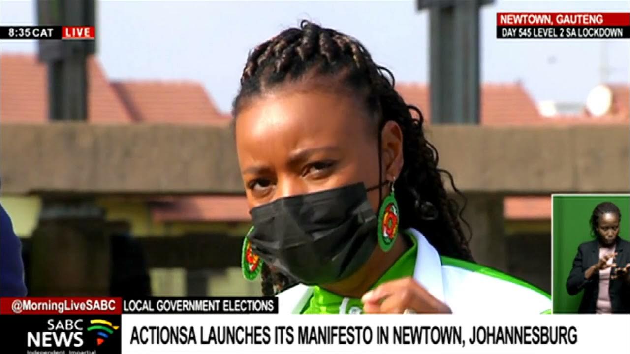 LGE 2021 | ActionSA launches its manifesto in Newtown, Johannesburg - YouTube