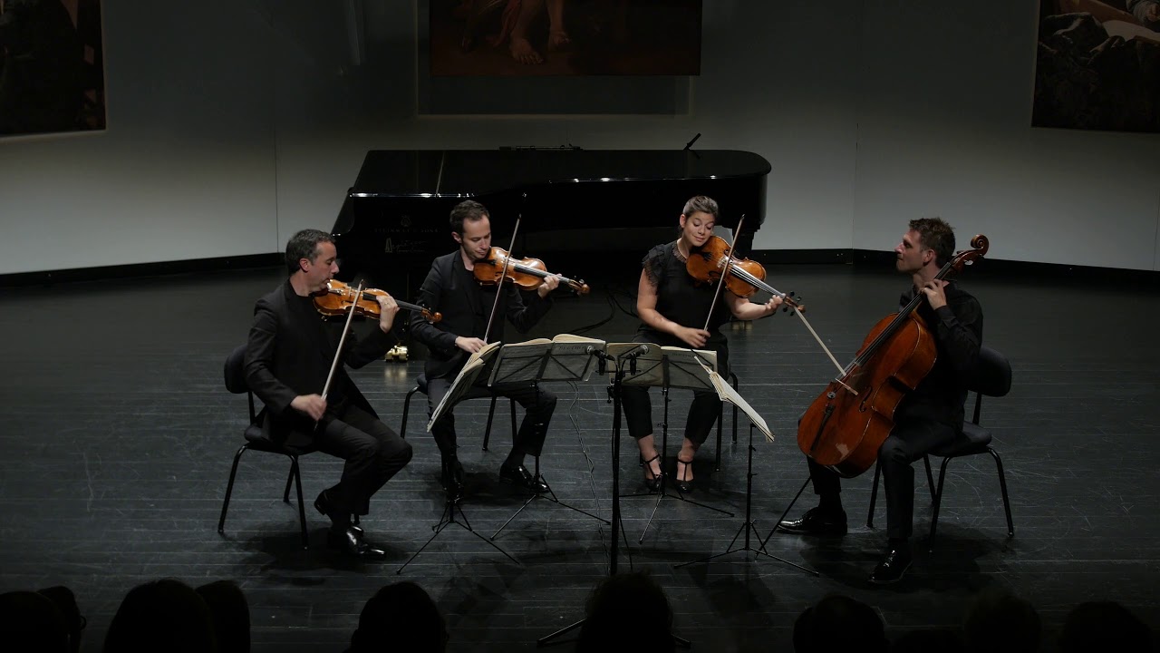 The Quatuor Ebène plays Beethoven quartet Nr. 9 : 3rd movement - YouTube