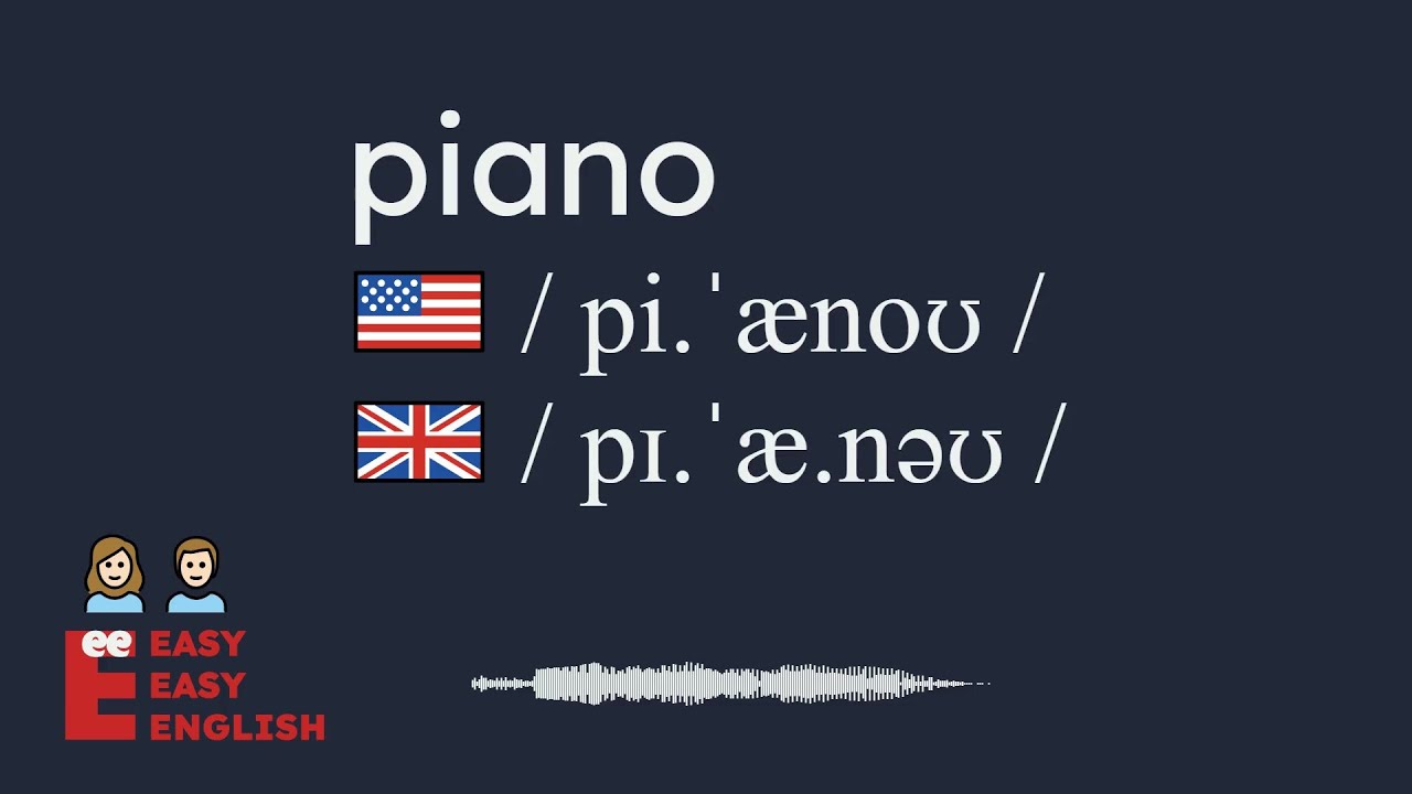 How To Pronounce Piano Us English Uk English Ipa Audio Waveform π©π¨ How