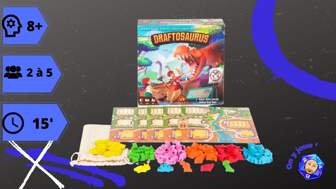 Draftosaure, un jeux de draft où tu crées ton parc à DINO !!! - YouTube