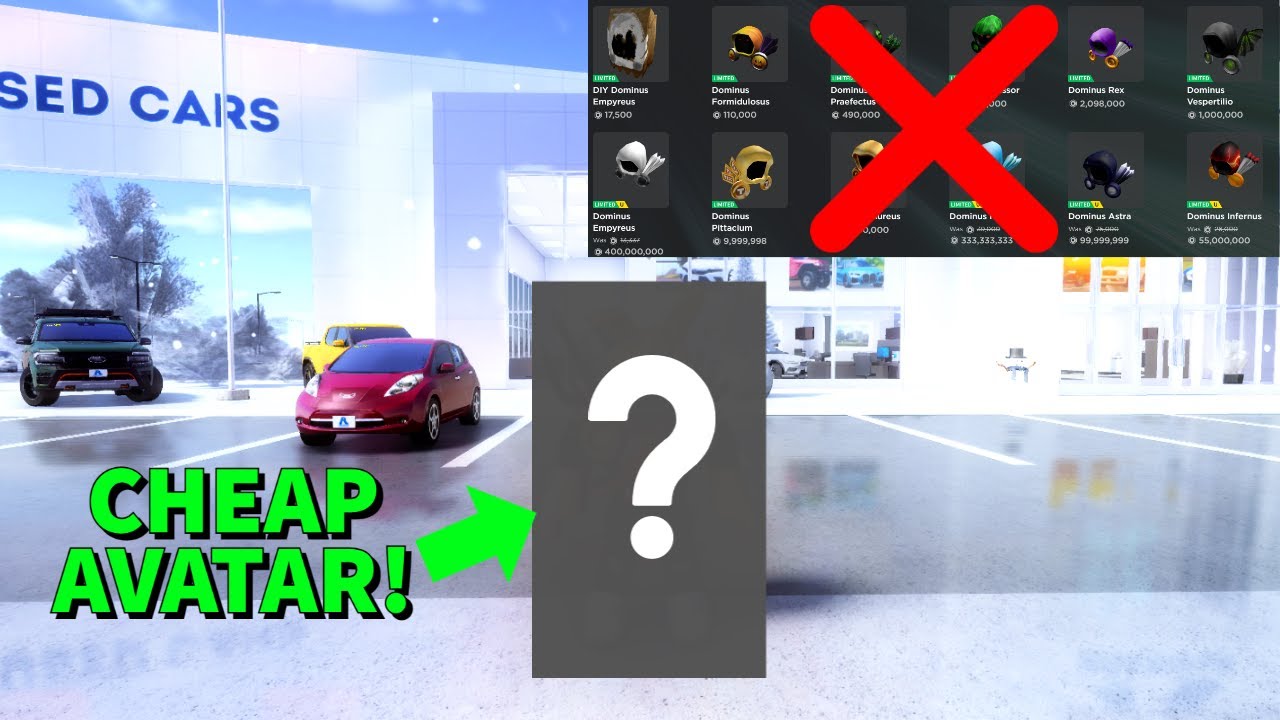 CHEAP AVATAR MAKE YOU LOOK RICH! (Roblox!) - YouTube