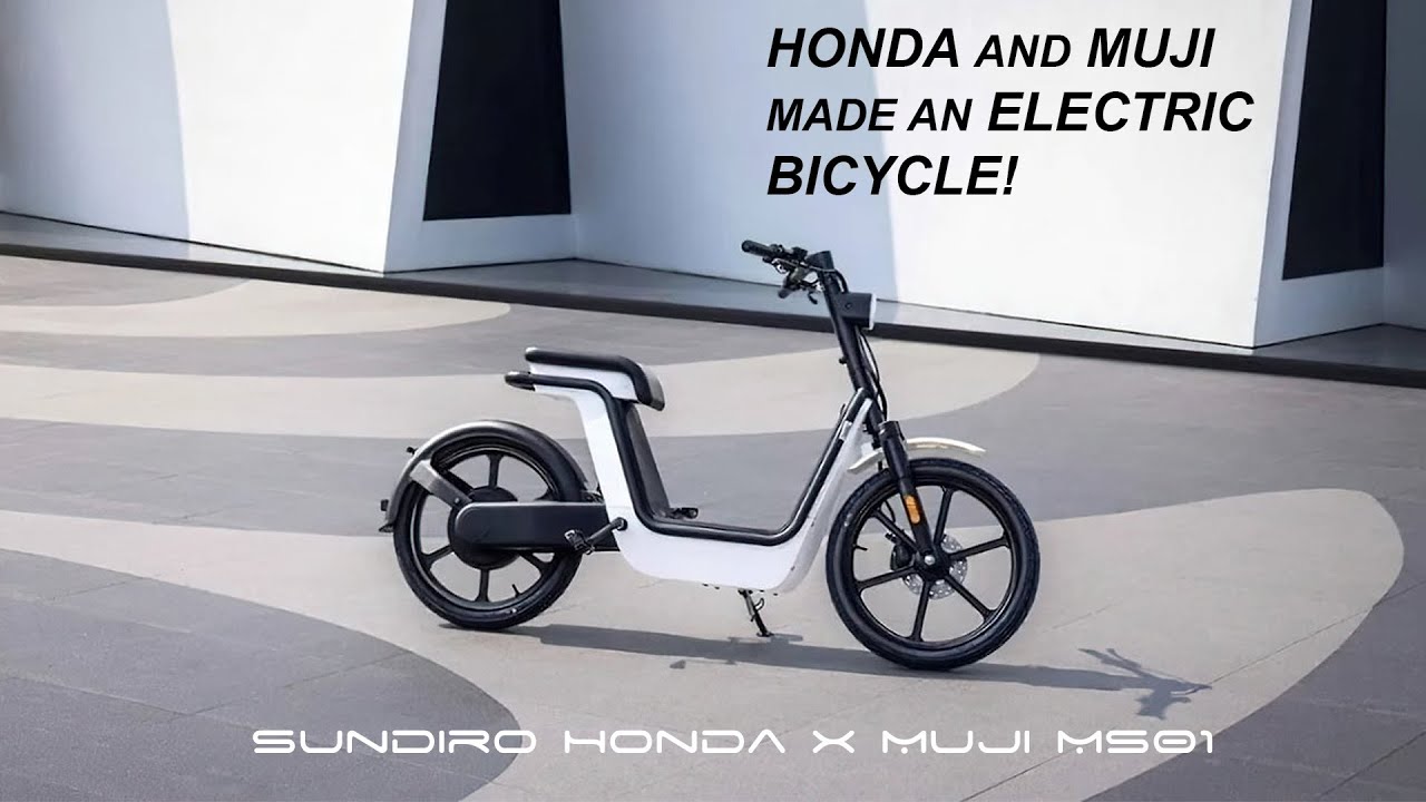 Honda and Muji made an electric bicycle! Sundiro Honda X Muji MS01 - YouTube