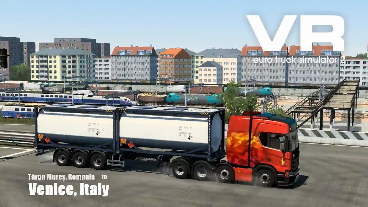 ETS2 VR - New year drive to Târgu Mureș, Romania to Venice, Italy ...