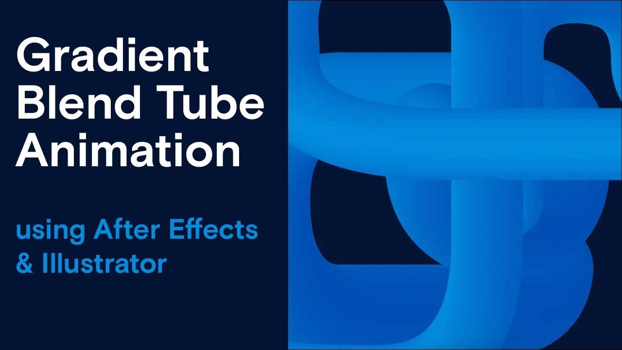 Gradient blend tube animation using After Effects and Illustrator - YouTube