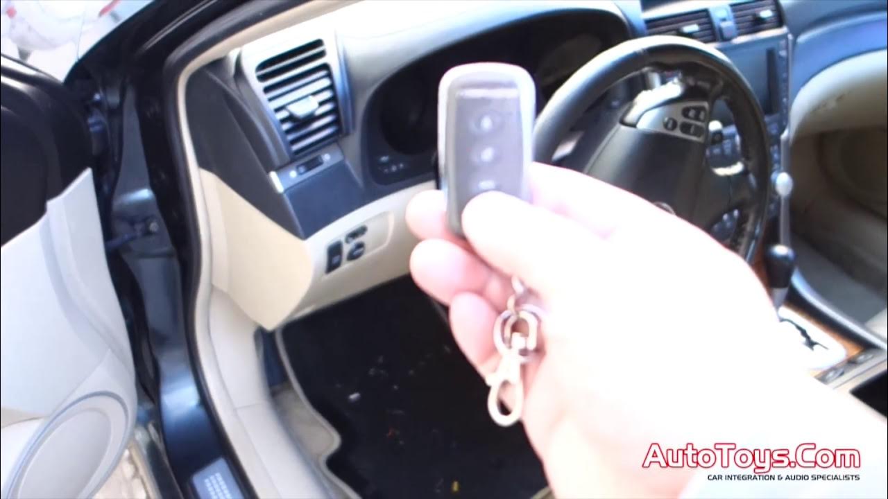 Acura TL 2 WAY REMOTE START by Compustar Idatalink AutoToys com - YouTube